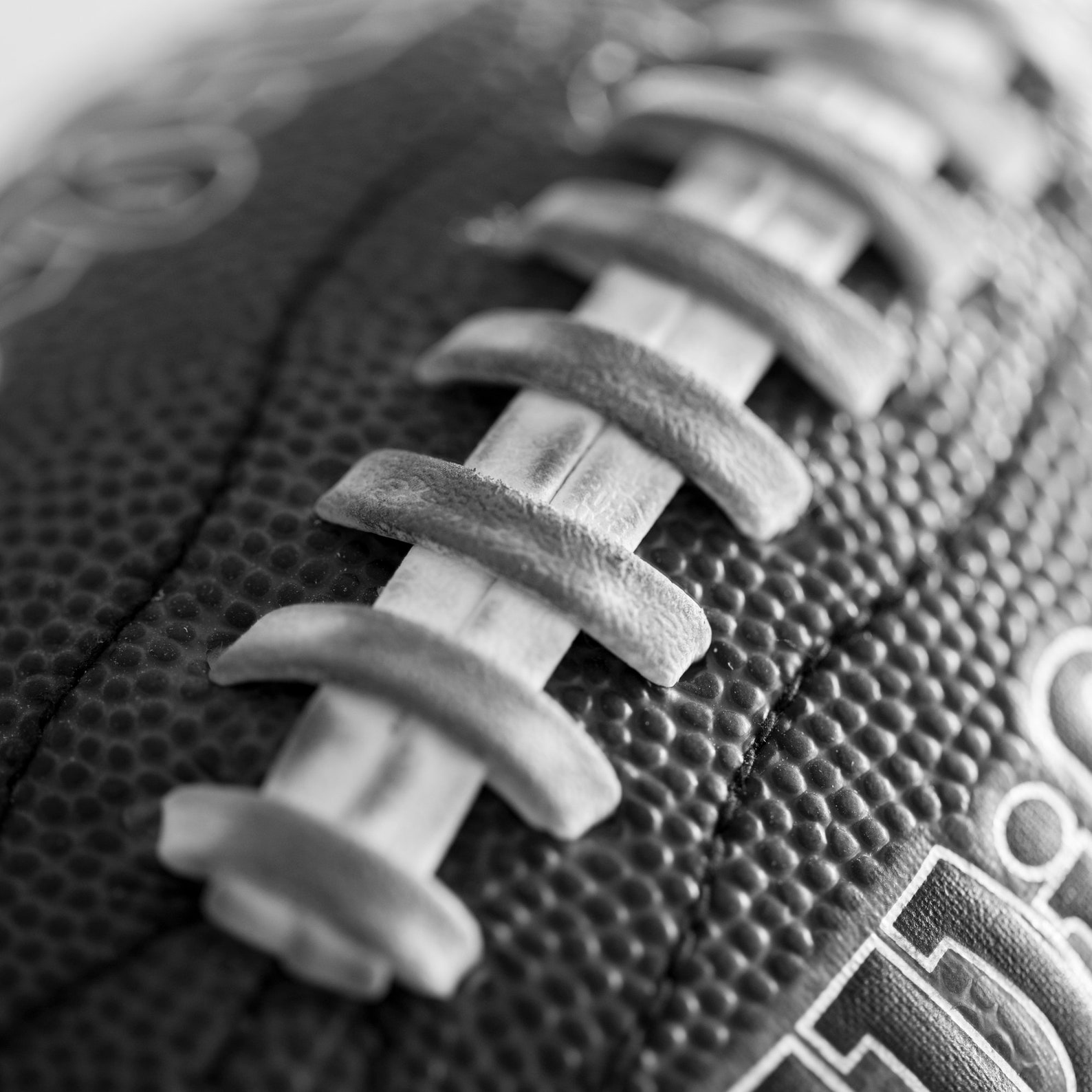 Black & White Football Art Boys Room Sports Decor on Print | Etsy