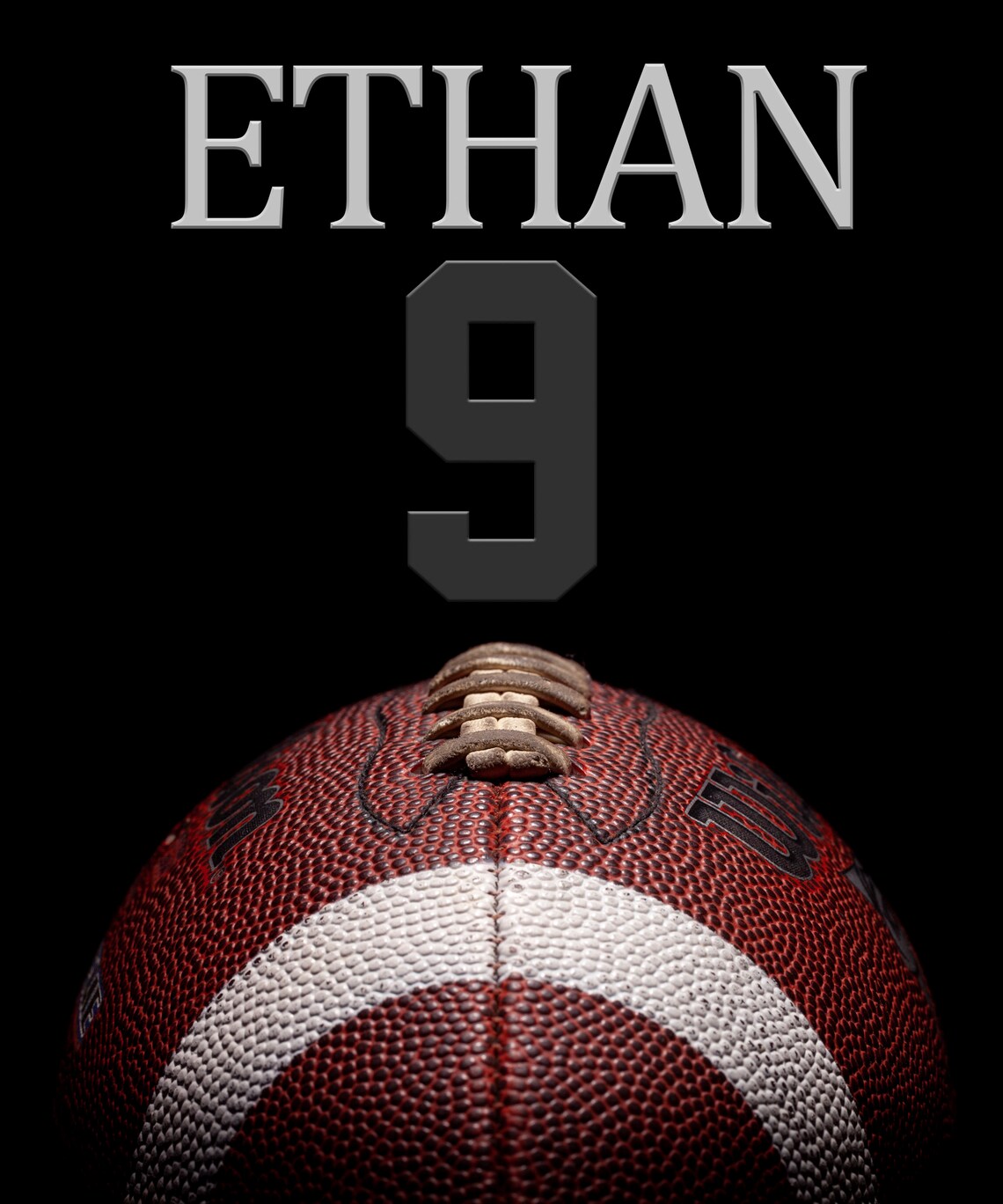 Personalized Football Gift Football Art With Name Sports - Etsy