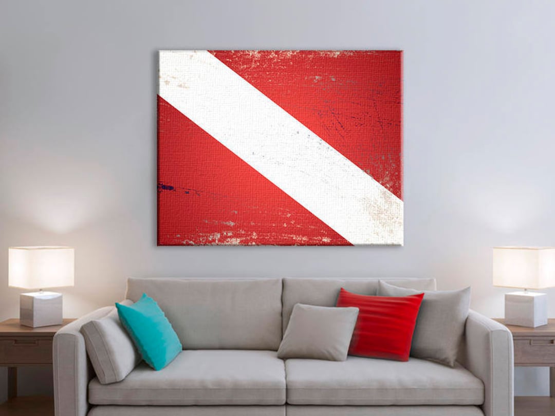 Scuba Diving Decor, Scuba Diver Gift, Nautical Art Beach House Decor ...