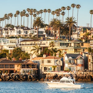 Newport Beach, Harbor Sunset Print, Southern California Photography on ...