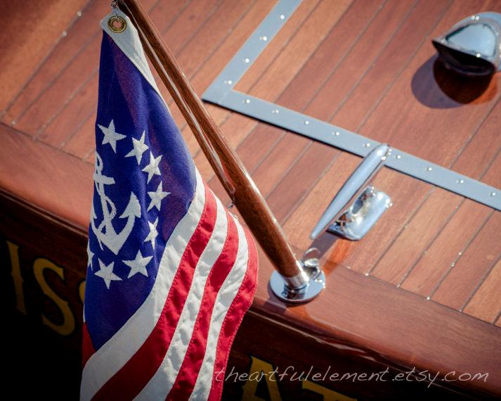 Nautical Art, Wooden Boat Print Set, Lake House Decor, Coastal Home ...