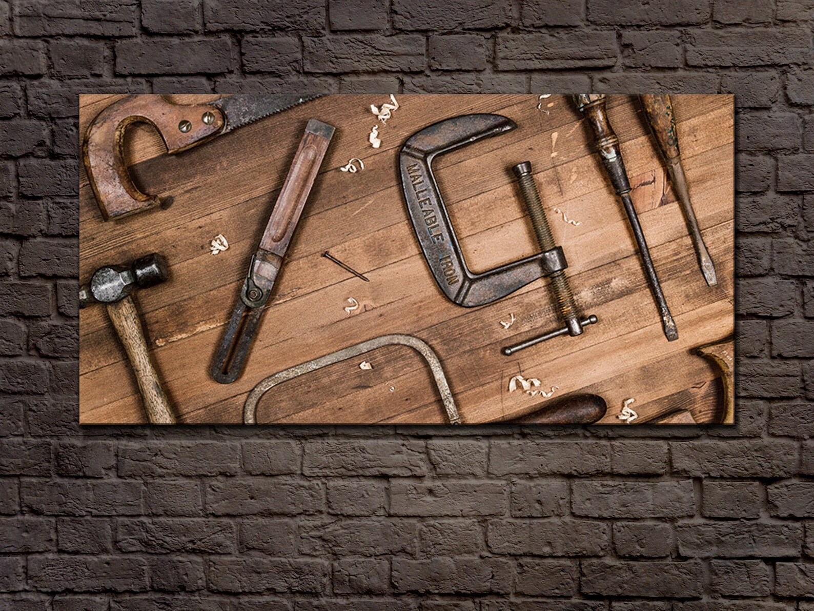 Workshop Wall Art Vintage Tool Garage Decor Gift for Dad Man | Etsy