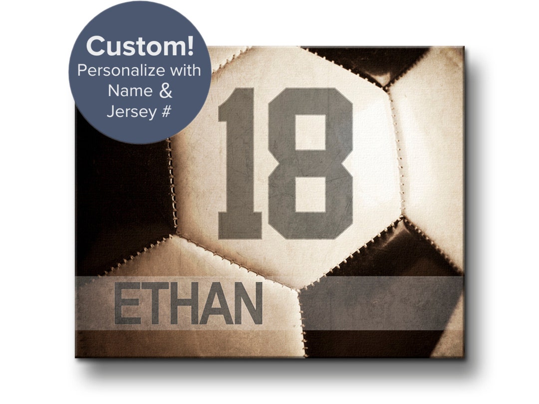 Personalized Soccer Print, Girls & Boys Soccer Gifts, Sports Art ...