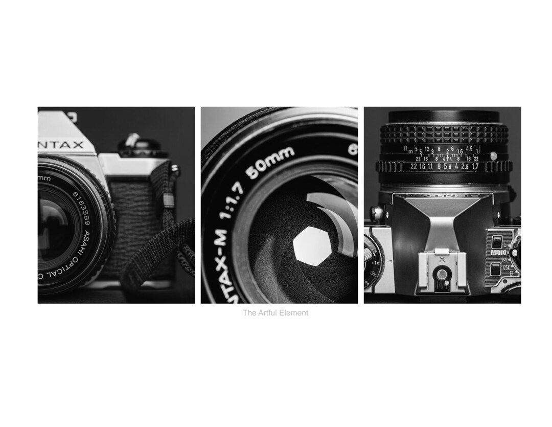 Camera Wall Art Set, Photographer Gift, Vintage Film Camera Photography ...