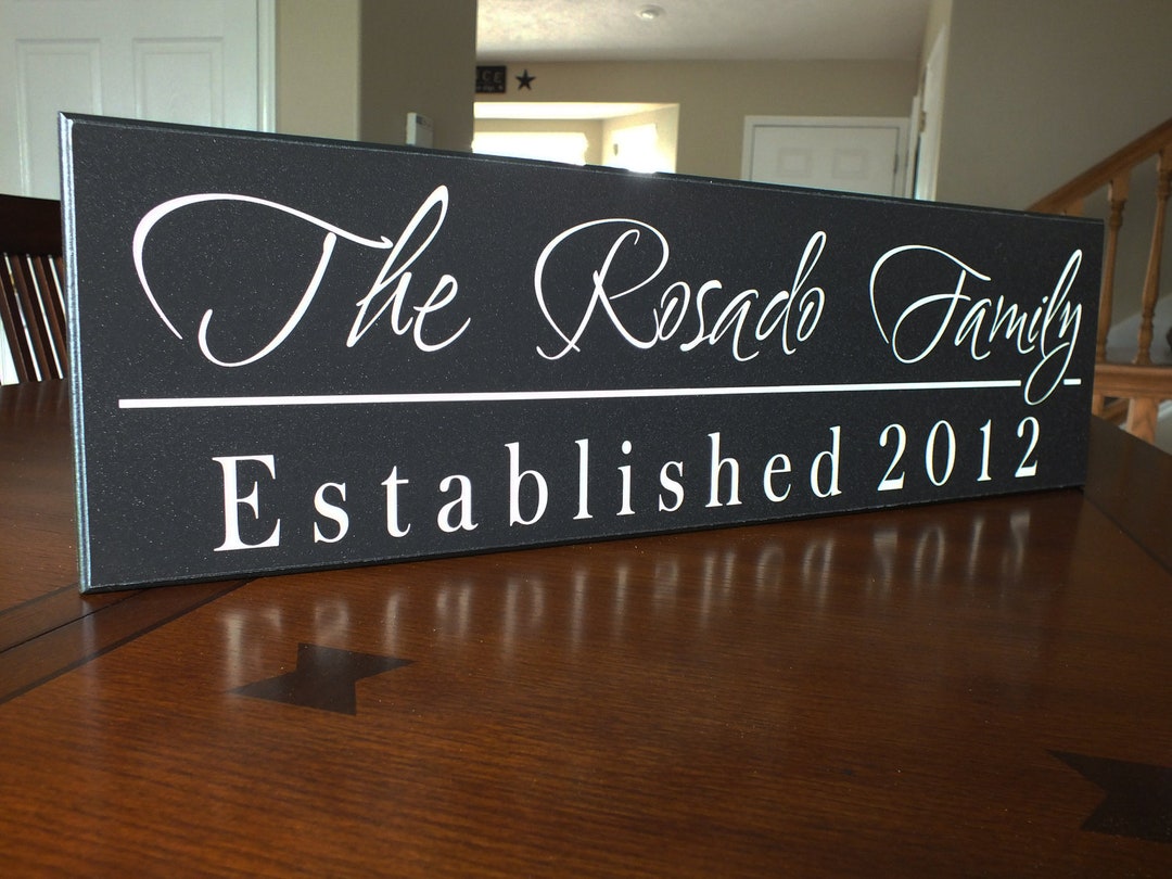 Established Sign 7x24 - Etsy