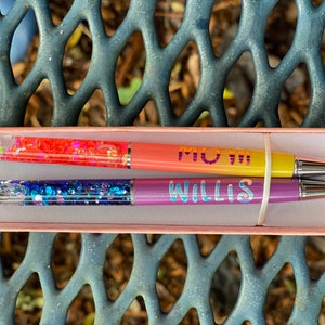 Custom Floating Glitter Fat Pens you Pick Colors - Etsy