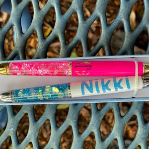 Custom Floating Glitter Fat Pens you Pick Colors - Etsy