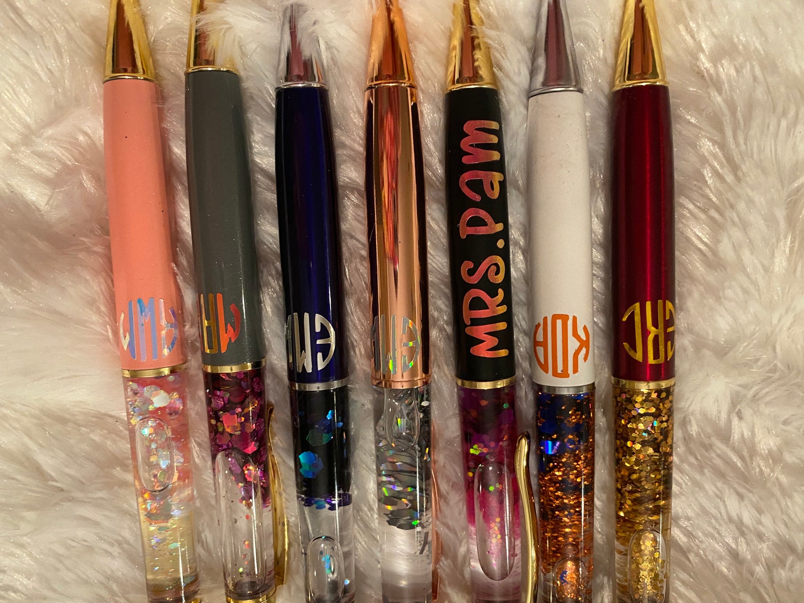 Custom Floating Glitter Fat Pens you Pick Colors - Etsy