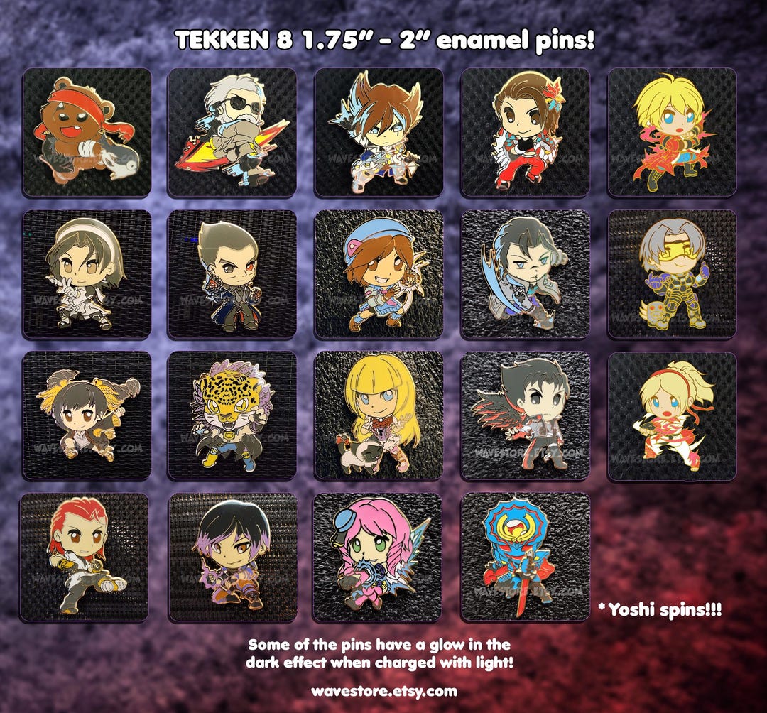 Tekken 8 Enamel Pins! - Etsy