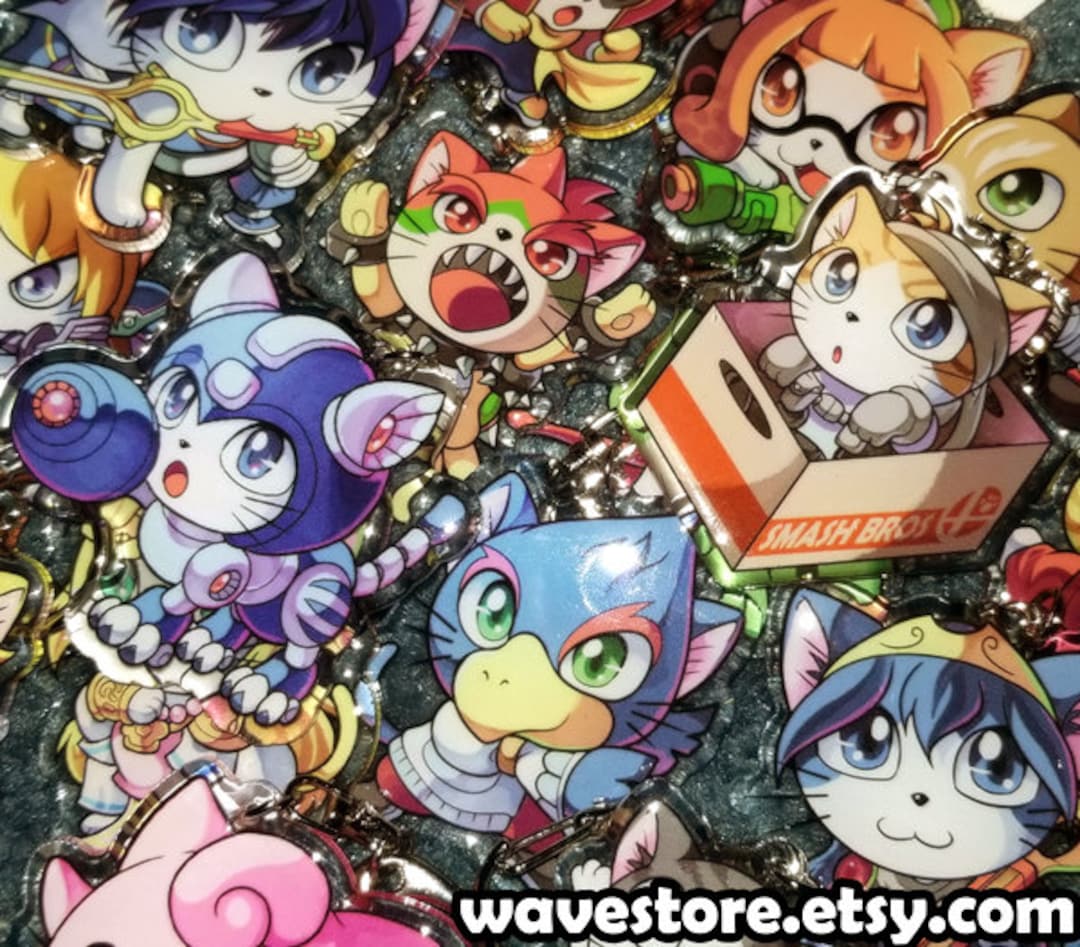 Supurr Smash Cats Ultailmate Keychains - Updated to Sora! - Etsy