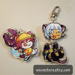 Skullcats Keychains - Etsy