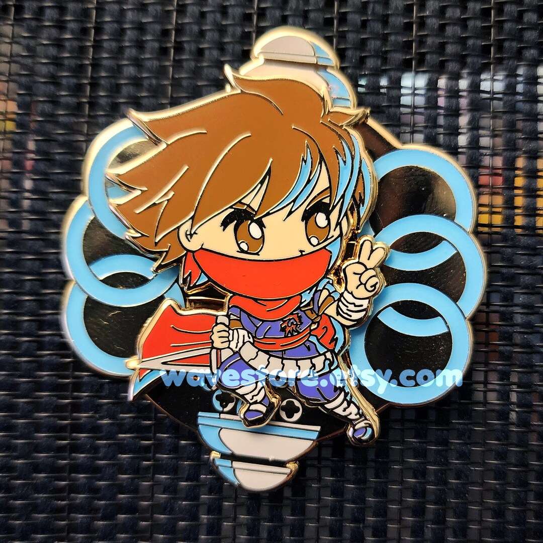 Strider Hiryu Ouroboros - Spinning Enamel Pin - Etsy