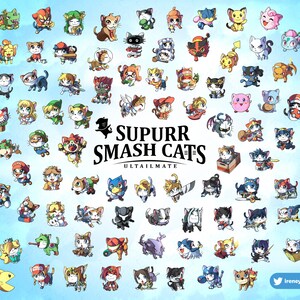 Supurr Smash Cats Ultailmate Keychains - Updated to Sora! - Etsy