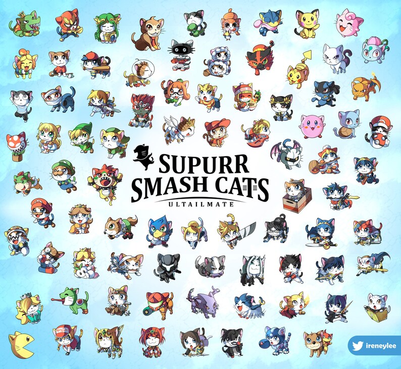 Supurr Smash Cats Ultailmate Keychains - Updated to Sora! - Etsy