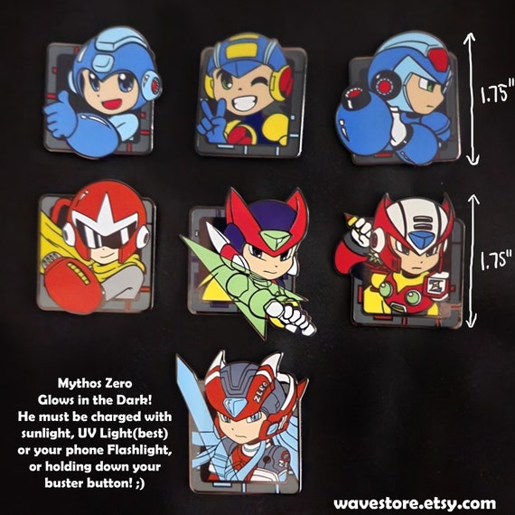 Mega Man Enamel Pins - Etsy