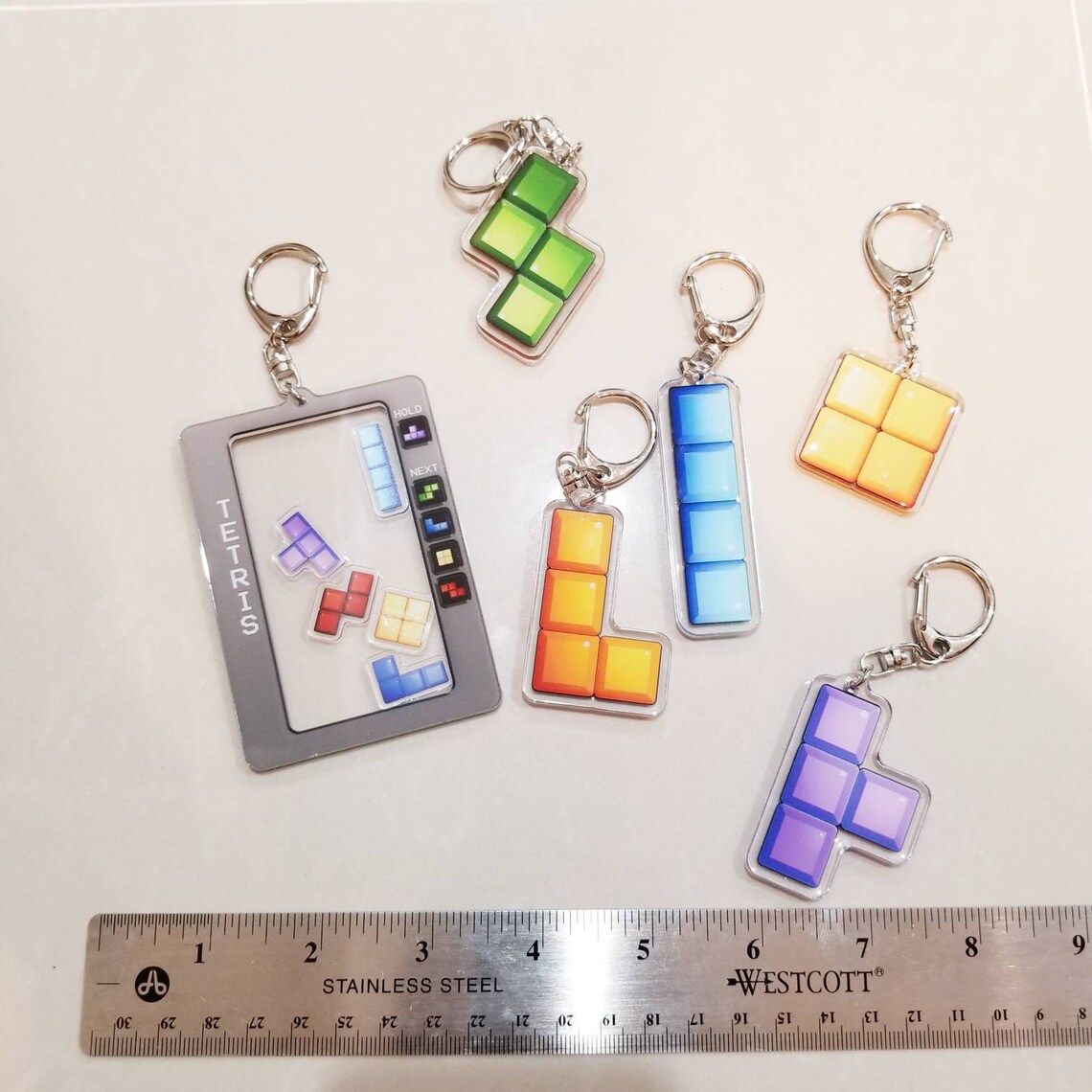 Tetris Keychains | Etsy