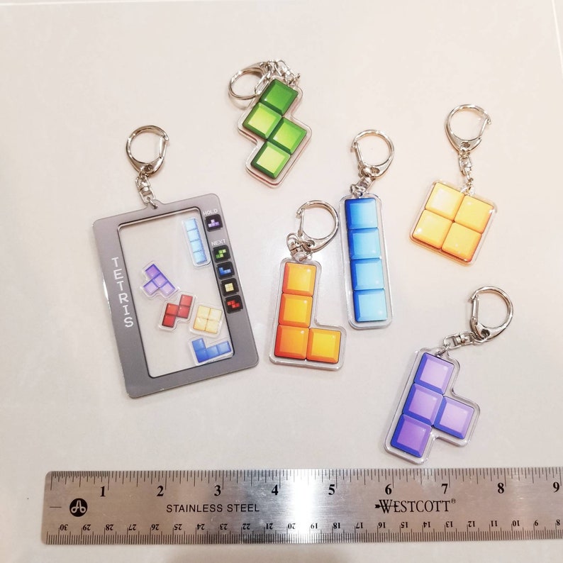Tetris Keychains | Etsy