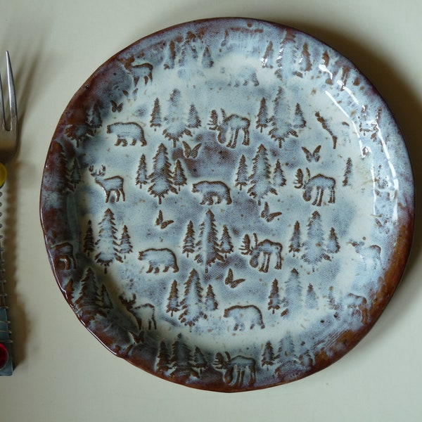 Moose Dinner Plate - Etsy