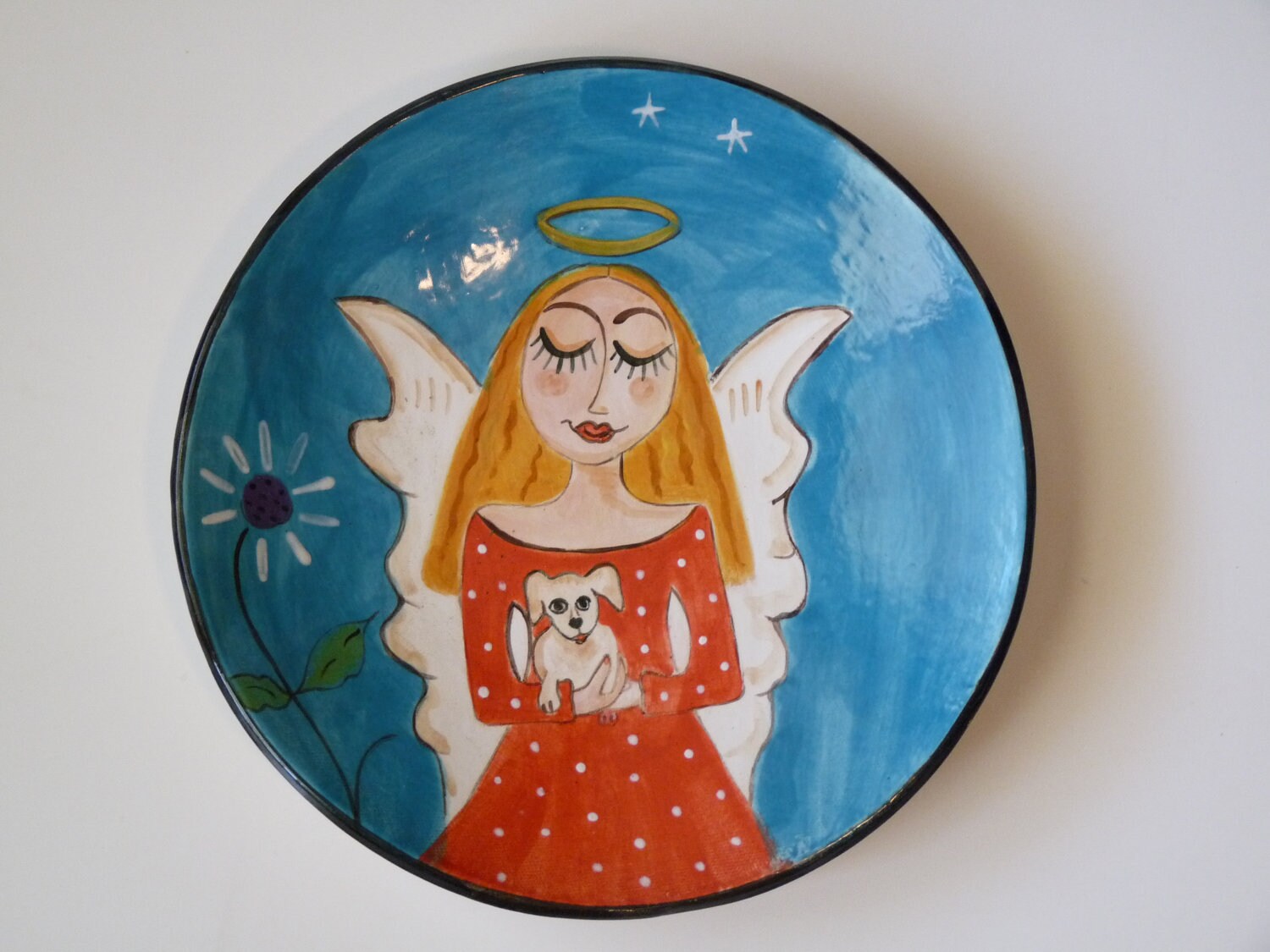 Angel Plate Princess Plate Angel Dish Handmade Plate Lunch | Etsy