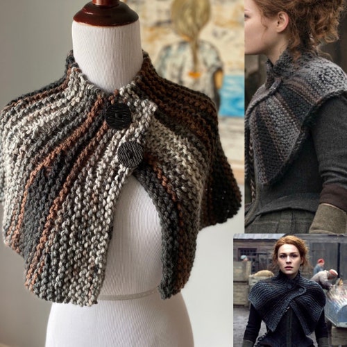 Brianna's Capelet Outlander Season 4 Cape Custom Knit in - Etsy