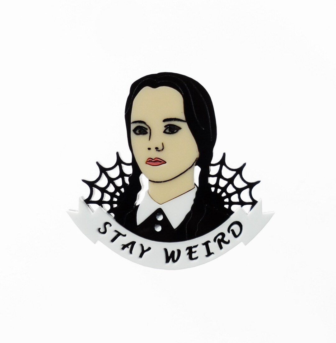 Wednesday Addams Brooch - Etsy UK