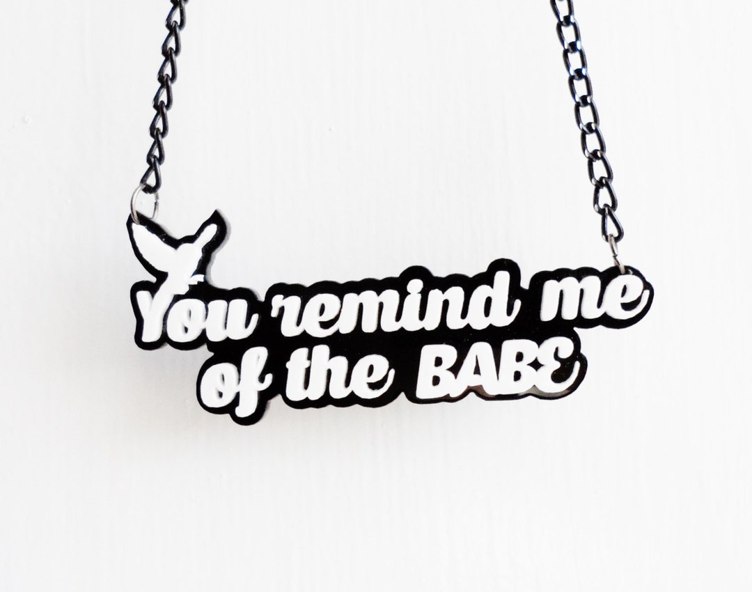 Labyrinth You Remind Me of the BABE Necklace - Etsy