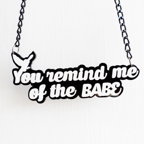 Labyrinth You Remind Me of the BABE Necklace - Etsy