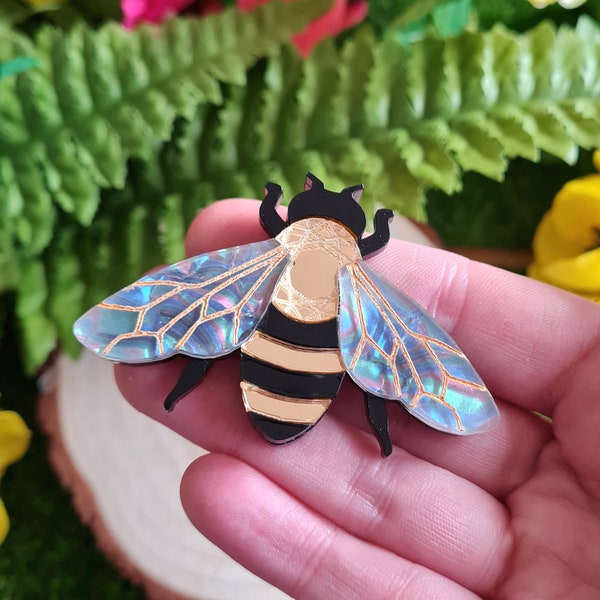 Bumblebee Brooch - Etsy