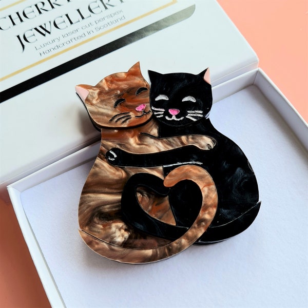 Cat Brooch - Etsy