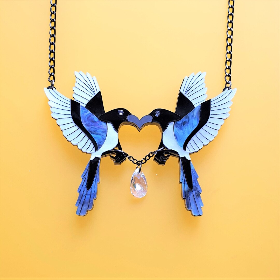 Two for Joy Magpie Statement Necklace - Etsy