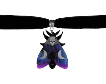 Death's Head Hawk Moth Choker | Etsy