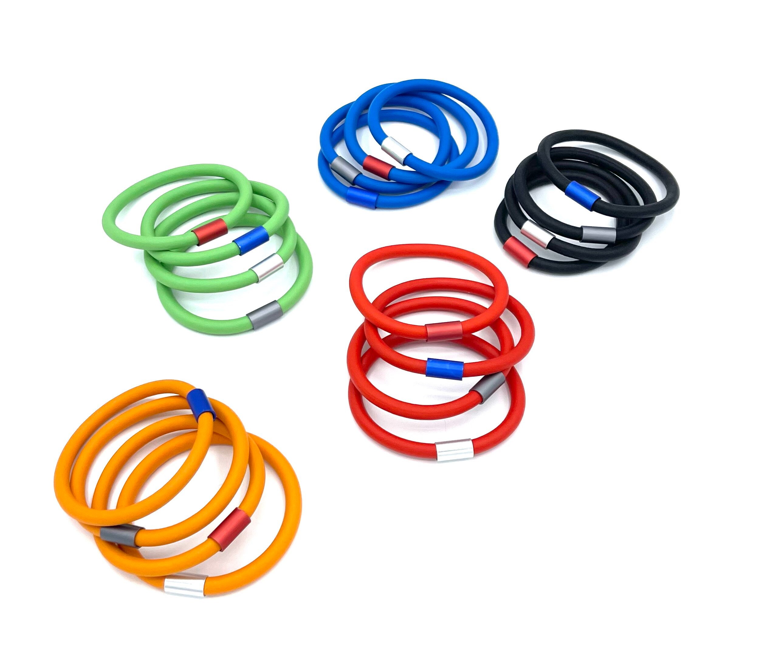 Rubber Bangles sets of 4 - Etsy