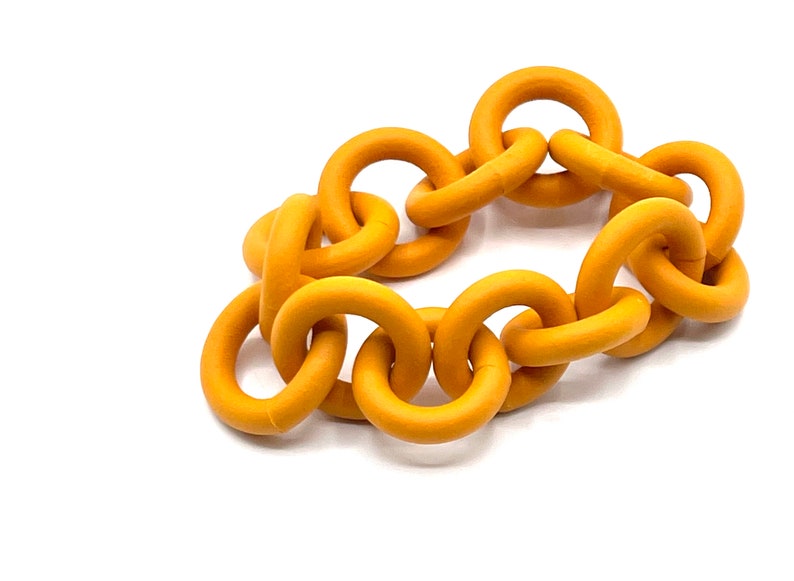 Rubber Bracelet chunky Links - Etsy