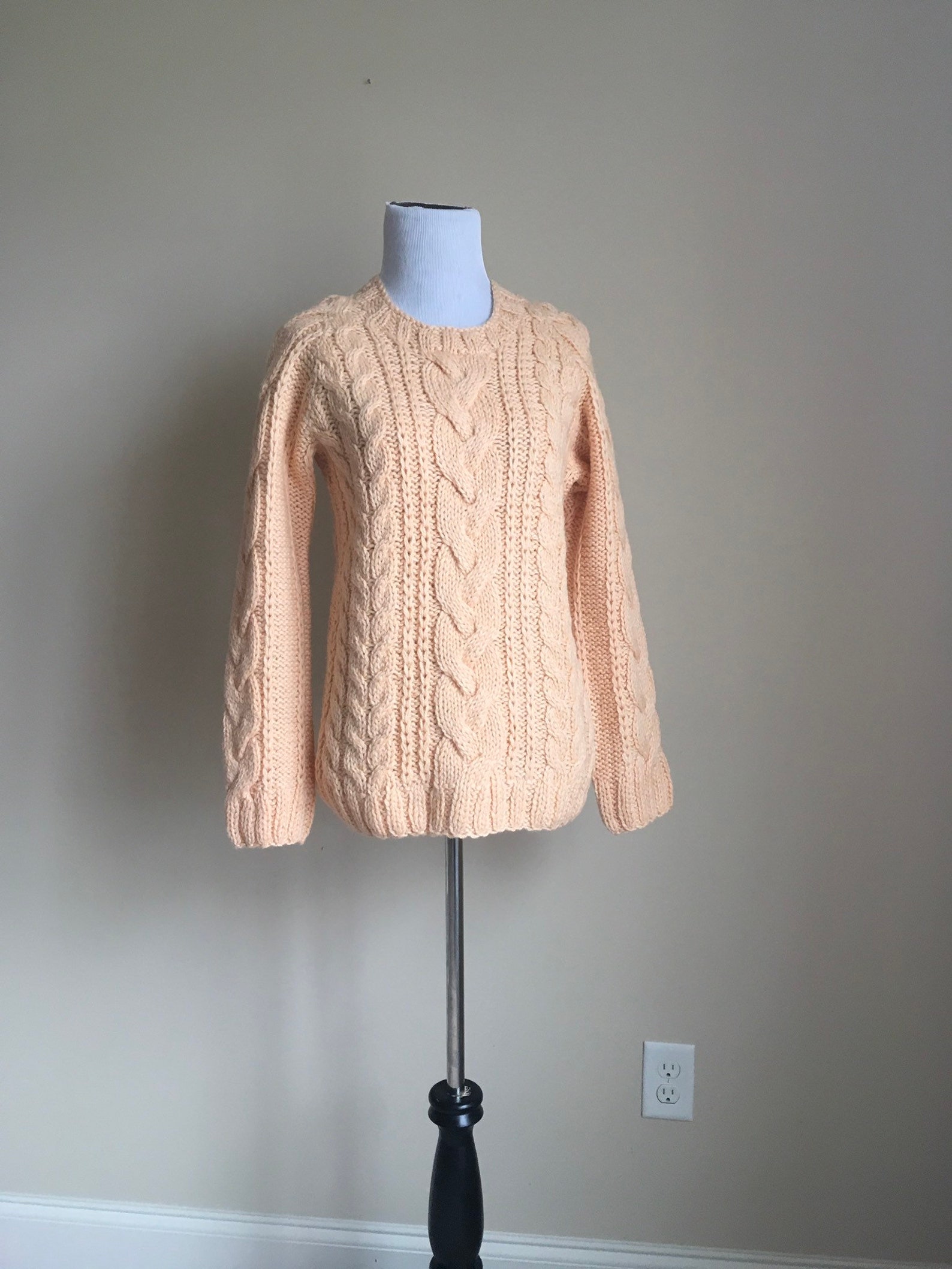 Hand Knit Wool Sweater - Etsy