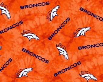 Denver Broncos Quilting Fabric - Etsy