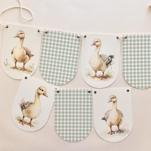 Little Goose Baby Shower Decoration Bunting, First Birthday Garland ...