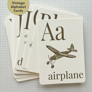 Alphabet ABC Cards 5x7, Black and White, Homeschool or Baby Shower Gift ...