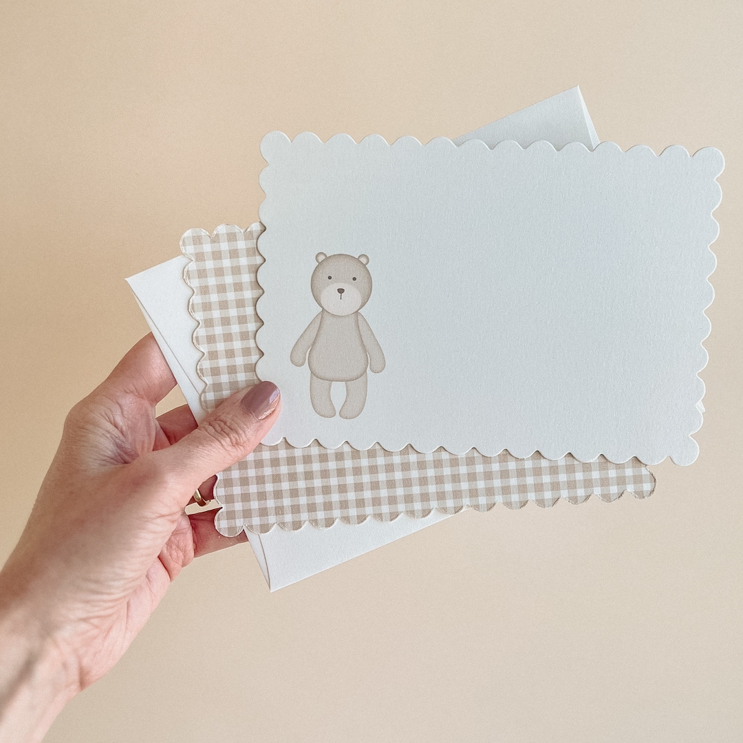 Teddy Bear Stationery Set - Etsy