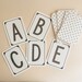 ABC Alphabet Flashcards, Black and White Minimal Design, Small Flash ...