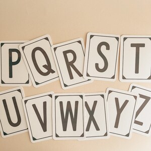 ABC Alphabet Flashcards, Black and White Minimal Design, Small Flash ...