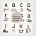 Alphabet Flashcards Vintage ABC Flashcards Nursery - Etsy
