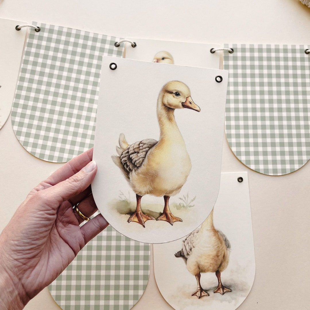 Little Goose Baby Shower Decoration Bunting, First Birthday Garland ...