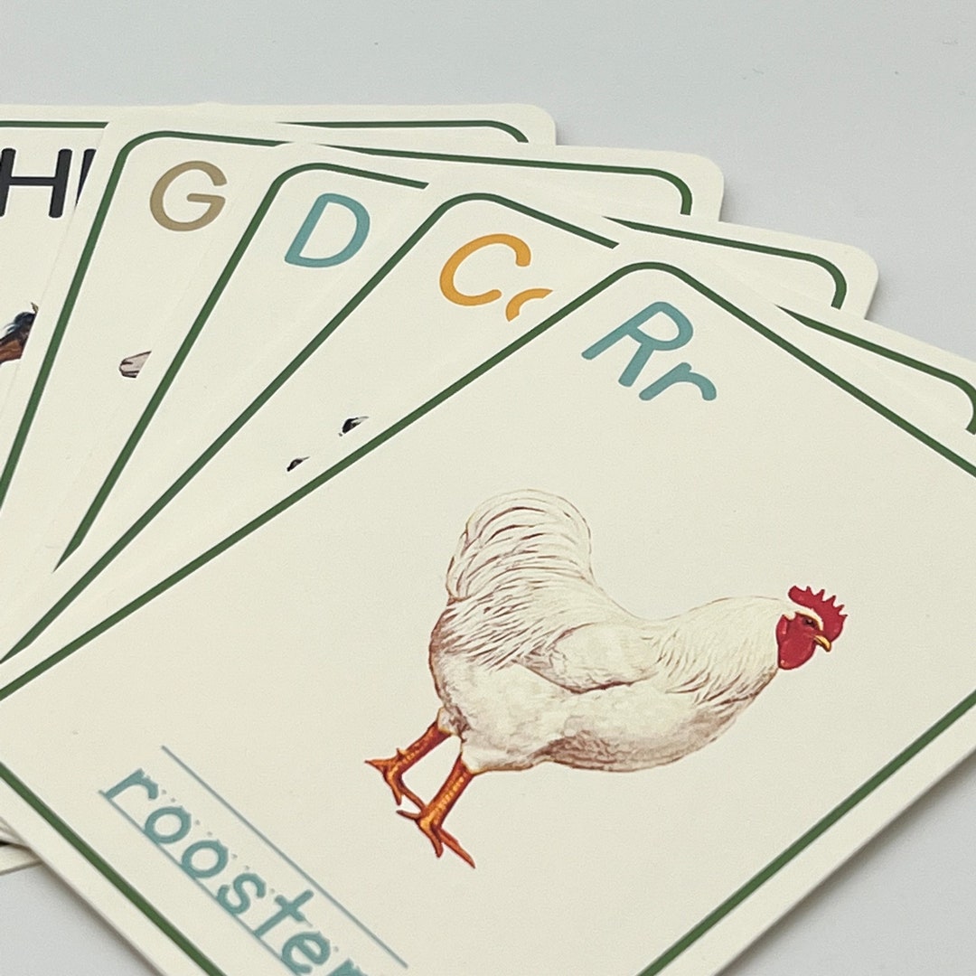 SPELLING Flashcard for Kids, Farm Animals, Classroom Farmhouse Decor - Etsy