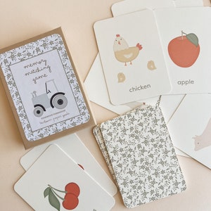 Matching Farm Memory Game, Preschool Game and Learning Tool, Teacher ...