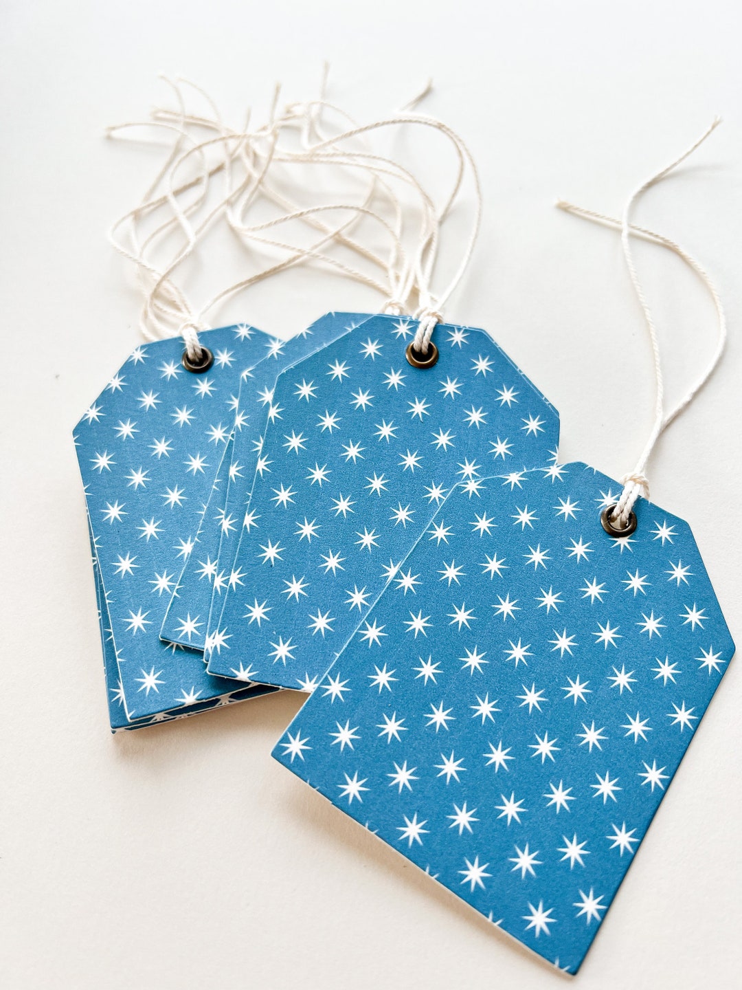 Blue Star Vintage Style Tags All Purpose Tags for Party Favors - Etsy