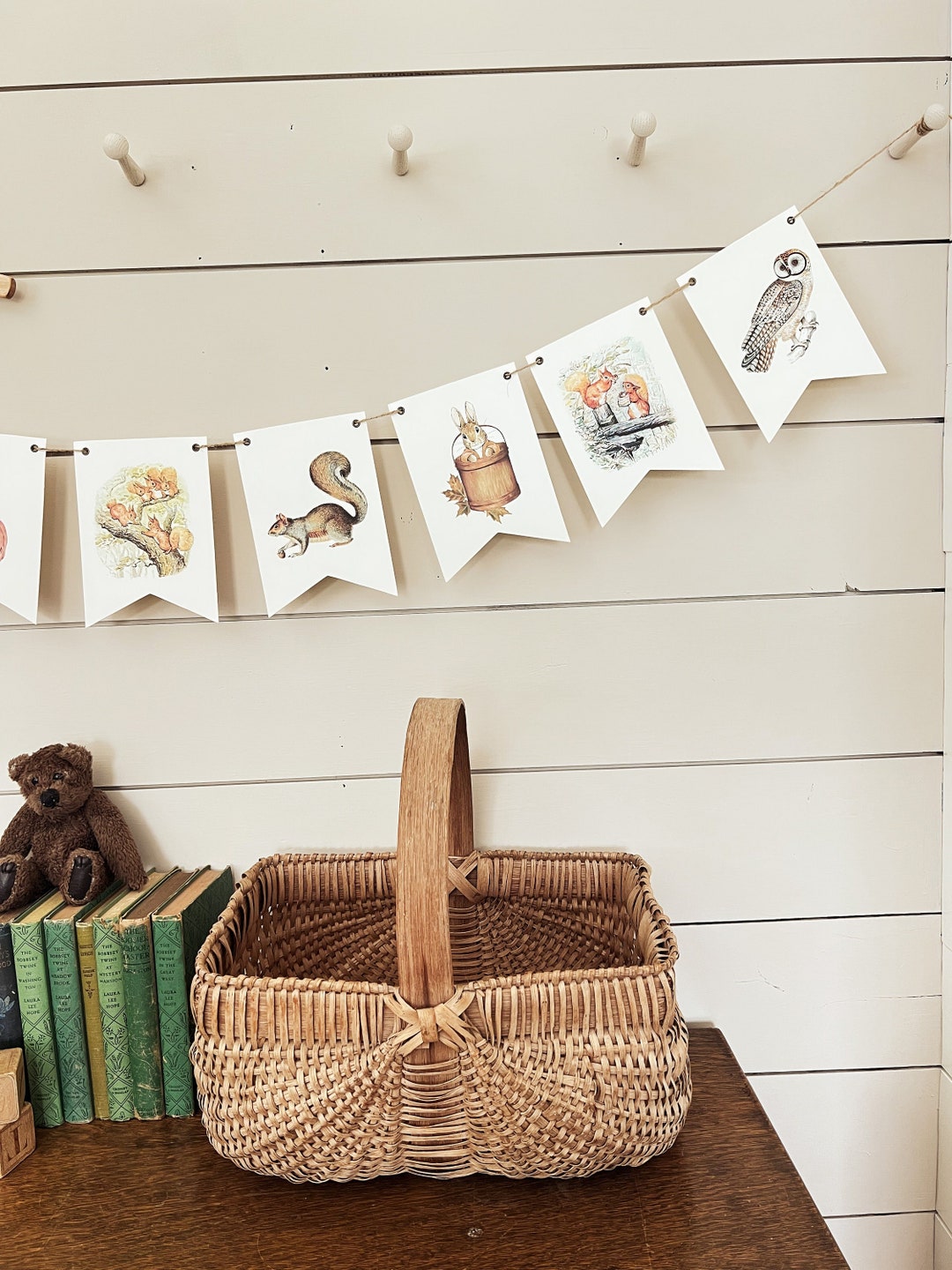 Peter Rabbit Fall Garland Vintage Reproduction Art Autumn - Etsy