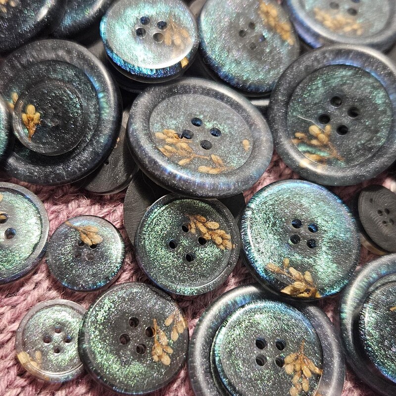 Teal Buttons - Etsy