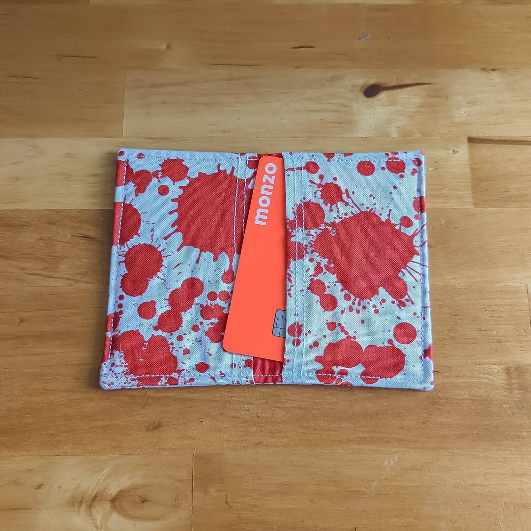 Blood Splatter Card Wallet - Etsy