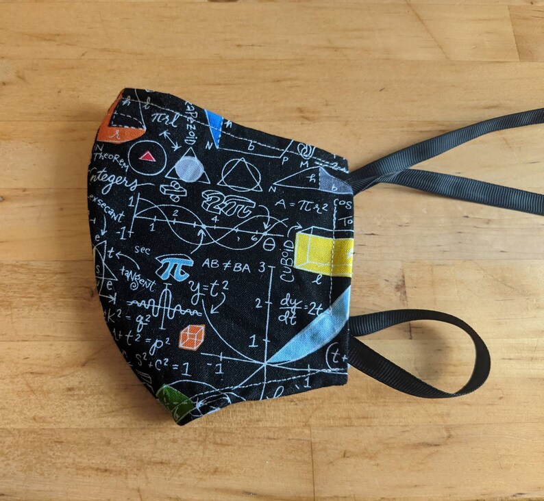 Maths Symbols 3 Layer Face Mask With Pocket - Etsy UK