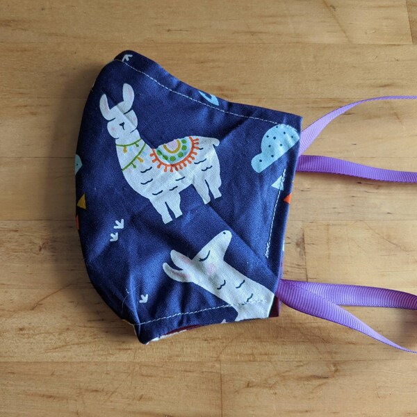 Llama Face Mask - Etsy